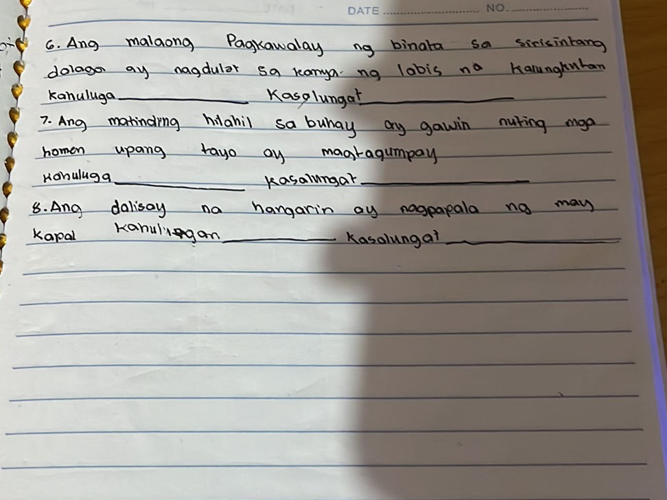 6. Ang malaong Pagkawalay ng binata sa | StudyX