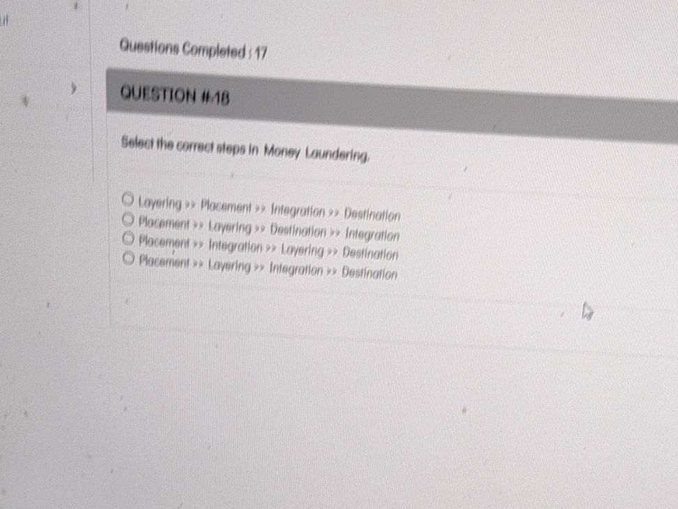 Select the correct steps in Money | StudyX