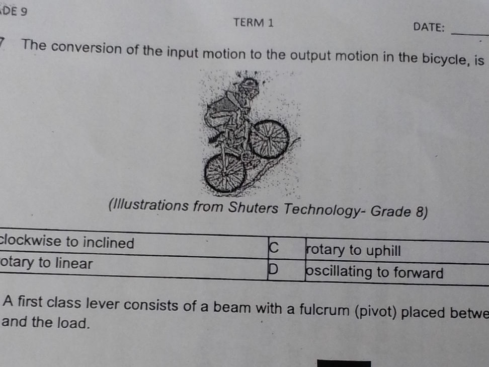 7 The conversion of the input motion to the | StudyX