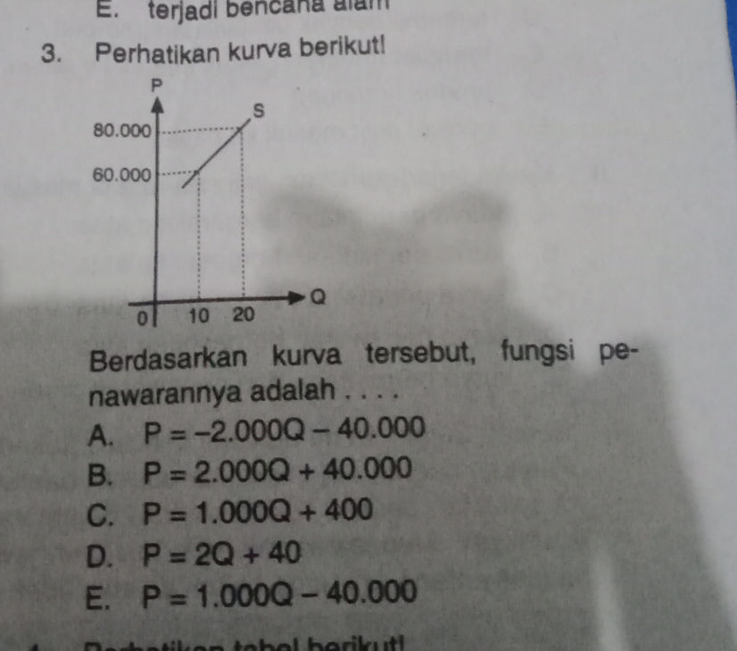 3. Perhatikan kurva berikut! ``` Graph with | StudyX