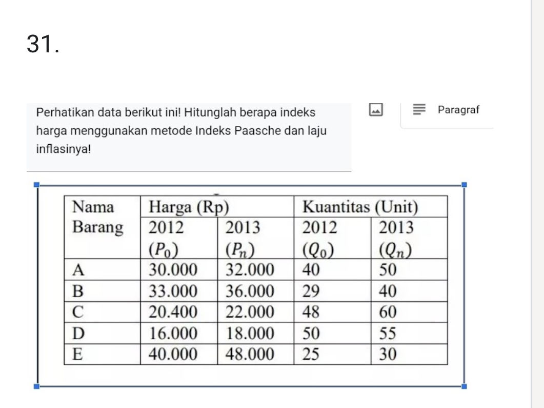 Perhatikan data berikut ini! Hitunglah | StudyX