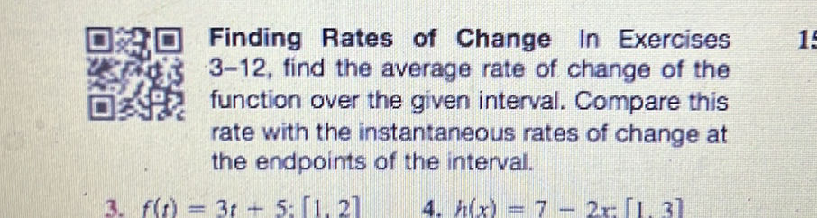 Finding Rates of Change In Exercises 3-12, | StudyX