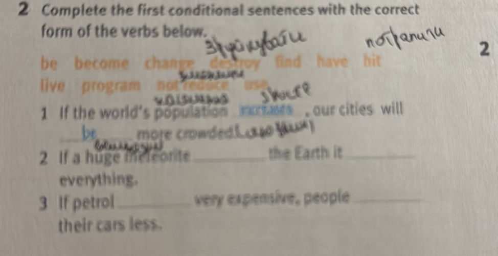 2 Complete the first conditional sentences | StudyX