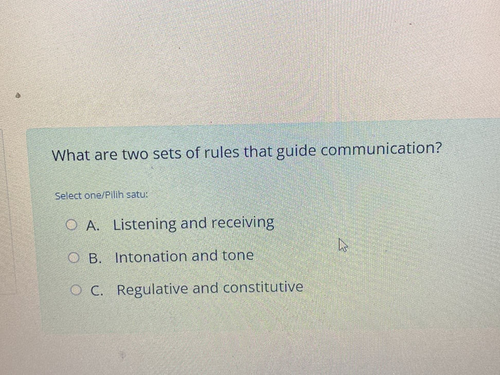 What are two sets of rules that guide | StudyX