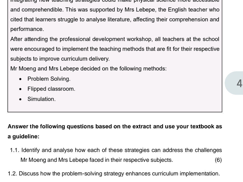 Answer the following questions based on the | StudyX