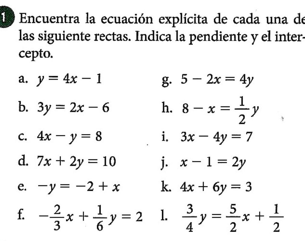 1. Encuentra la ecuación explícita de cada | StudyX