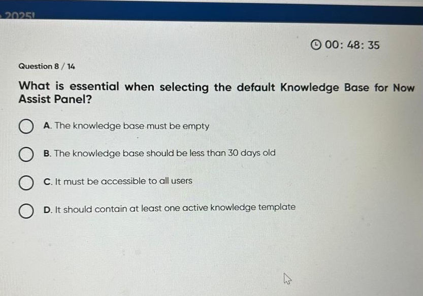 What is essential when selecting the default | StudyX
