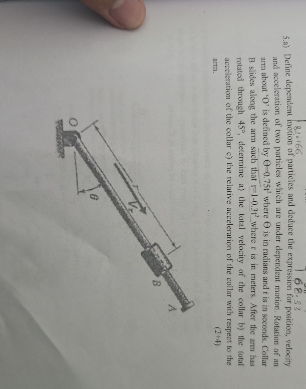 5.a) Define dependent motion of particles | StudyX
