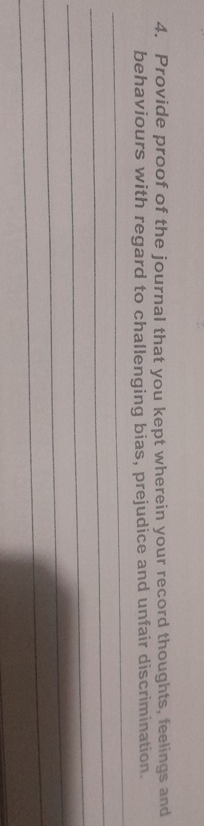 4. Provide proof of the journal that you | StudyX