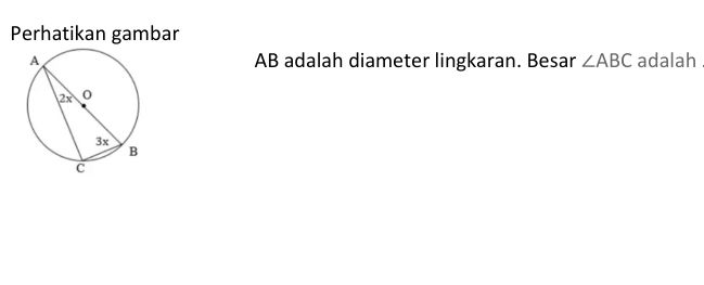 Perhatikan gambar AB adalah diameter | StudyX