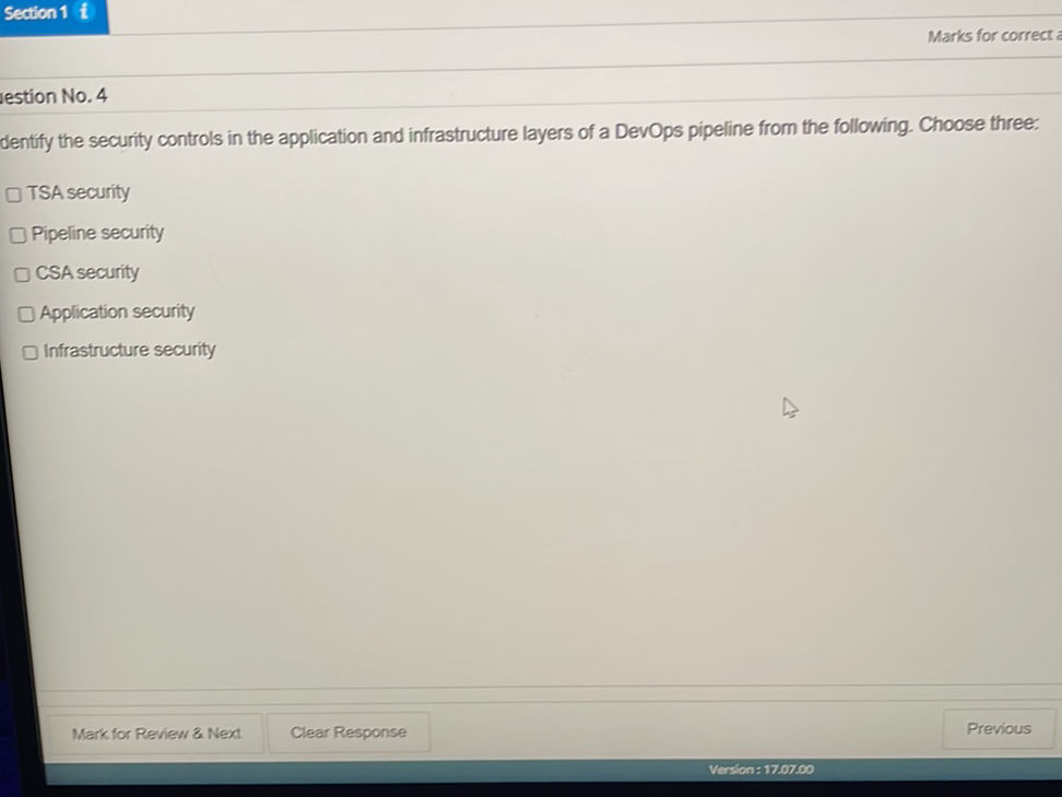 Question No. 4 Identify the security | StudyX