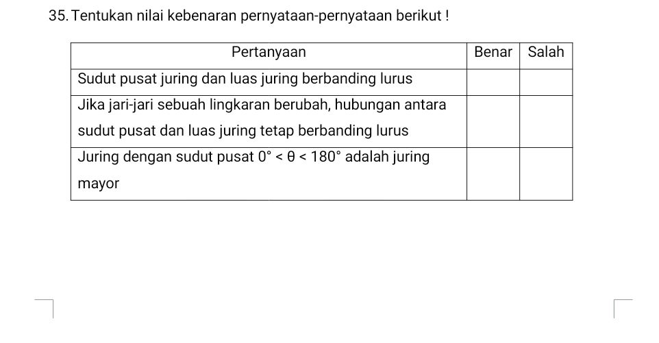 35. Tentukan nilai kebenaran | StudyX