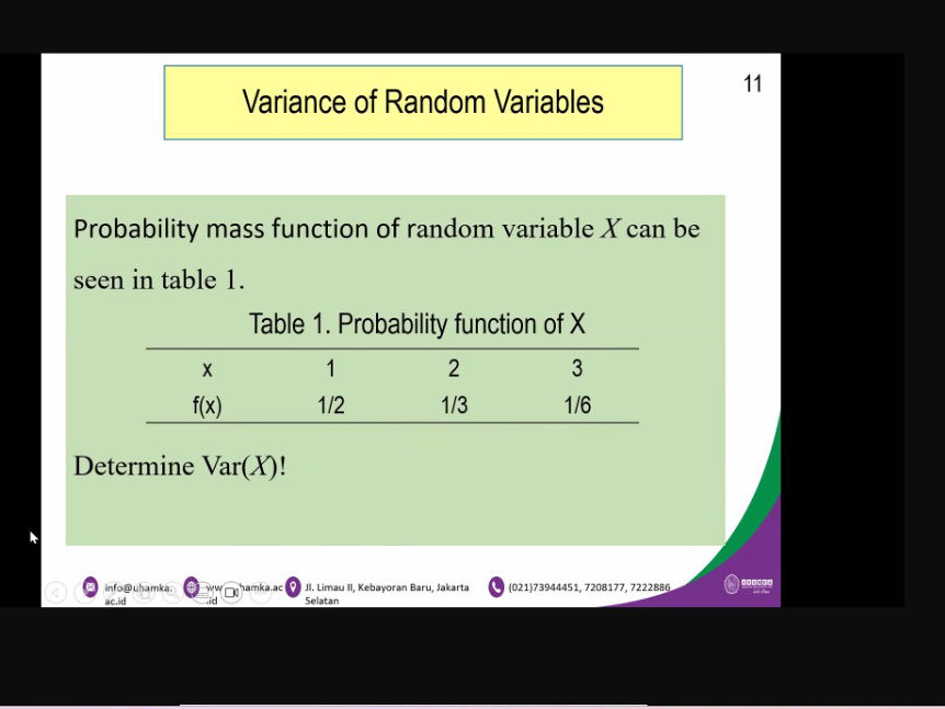 Probability mass function of random variable | StudyX