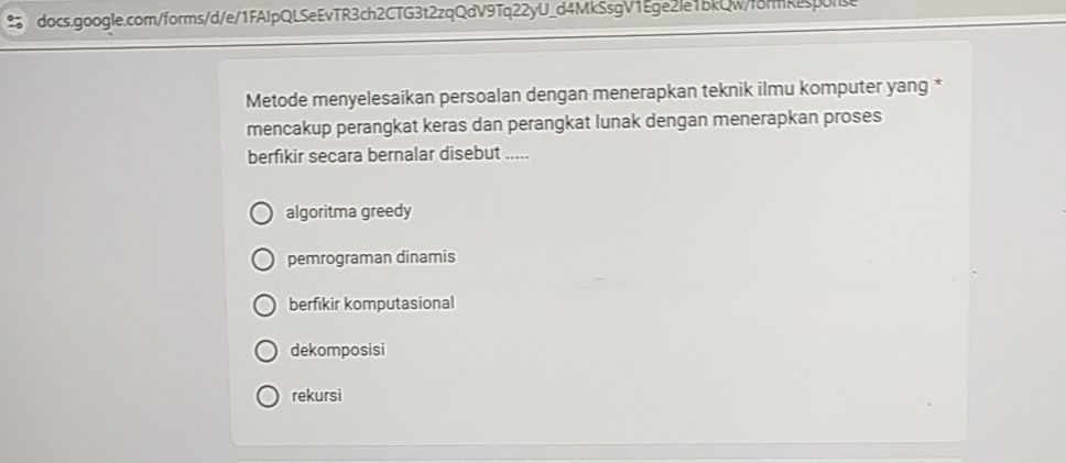 Metode menyelesaikan persoalan dengan | StudyX