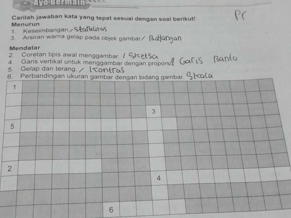 Carilah jawaban kata yang tepat sesuai | StudyX