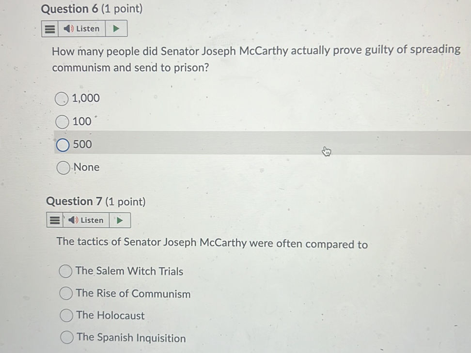 Question 6 (1 point) How many people did | StudyX