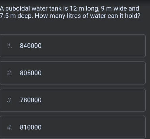 A cuboidal water tank is 12 m long, 9 m wide | StudyX