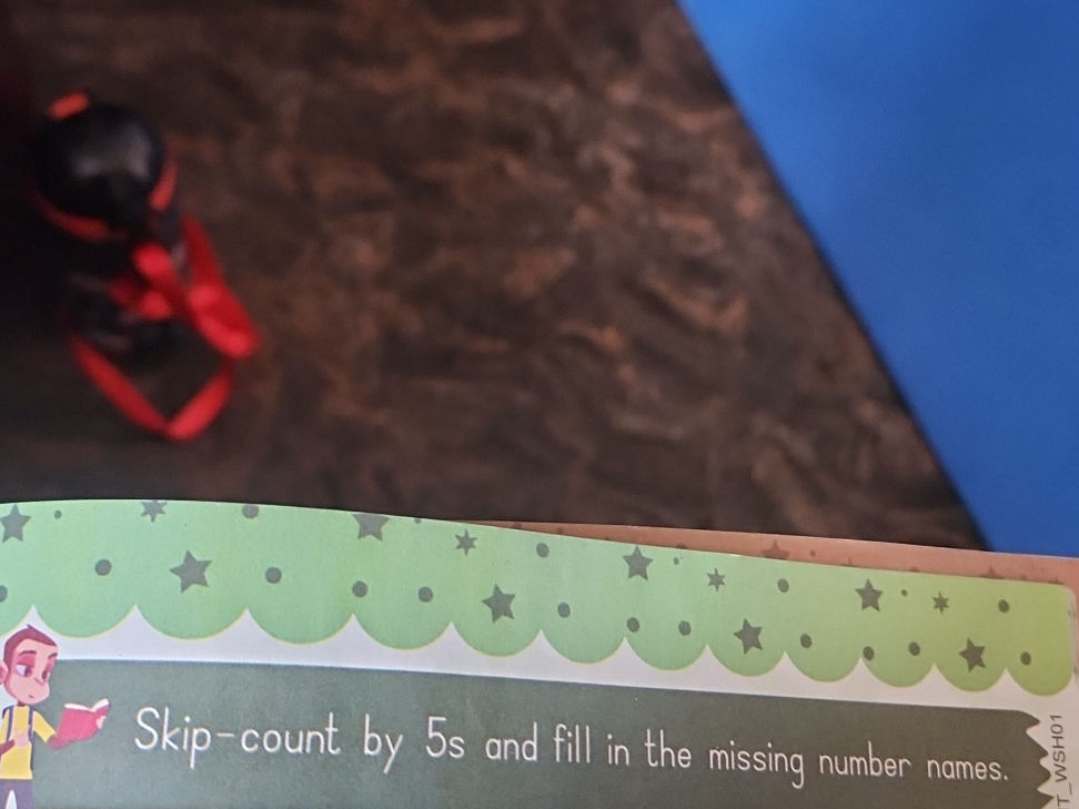 Skip-count by 5s and fill in the missing | StudyX
