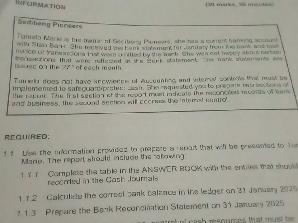 Tumelo Marie is the owner of Sedibeng | StudyX