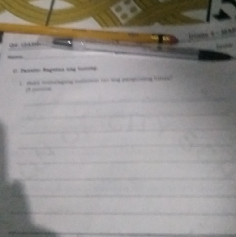 c. Panuto: Sagutan ang tanong 1. Bakit | StudyX