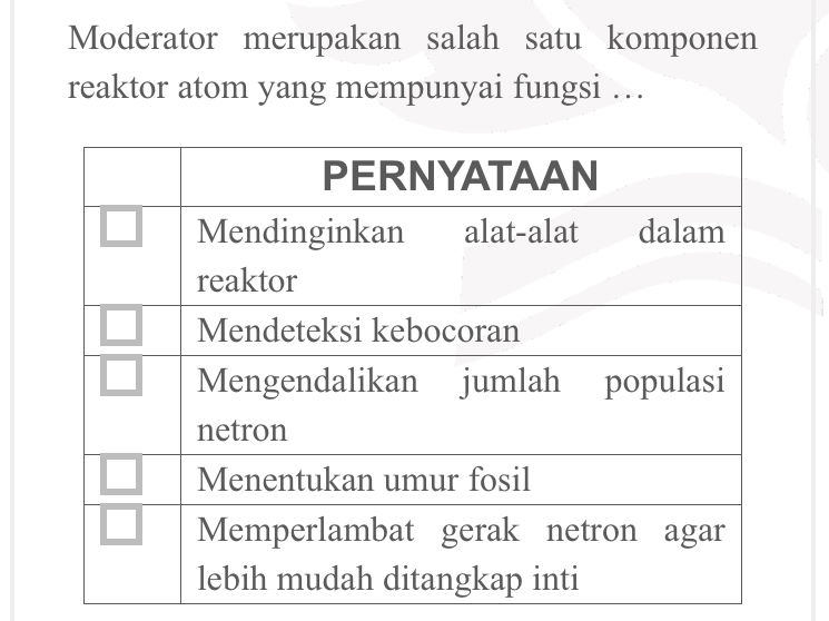 Moderator merupakan salah satu komponen | StudyX