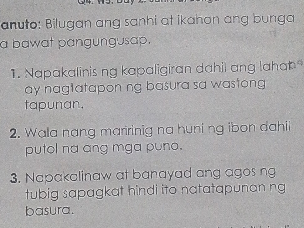 anuto: Bilugan ang sanhi at ikahon ang bunga | StudyX