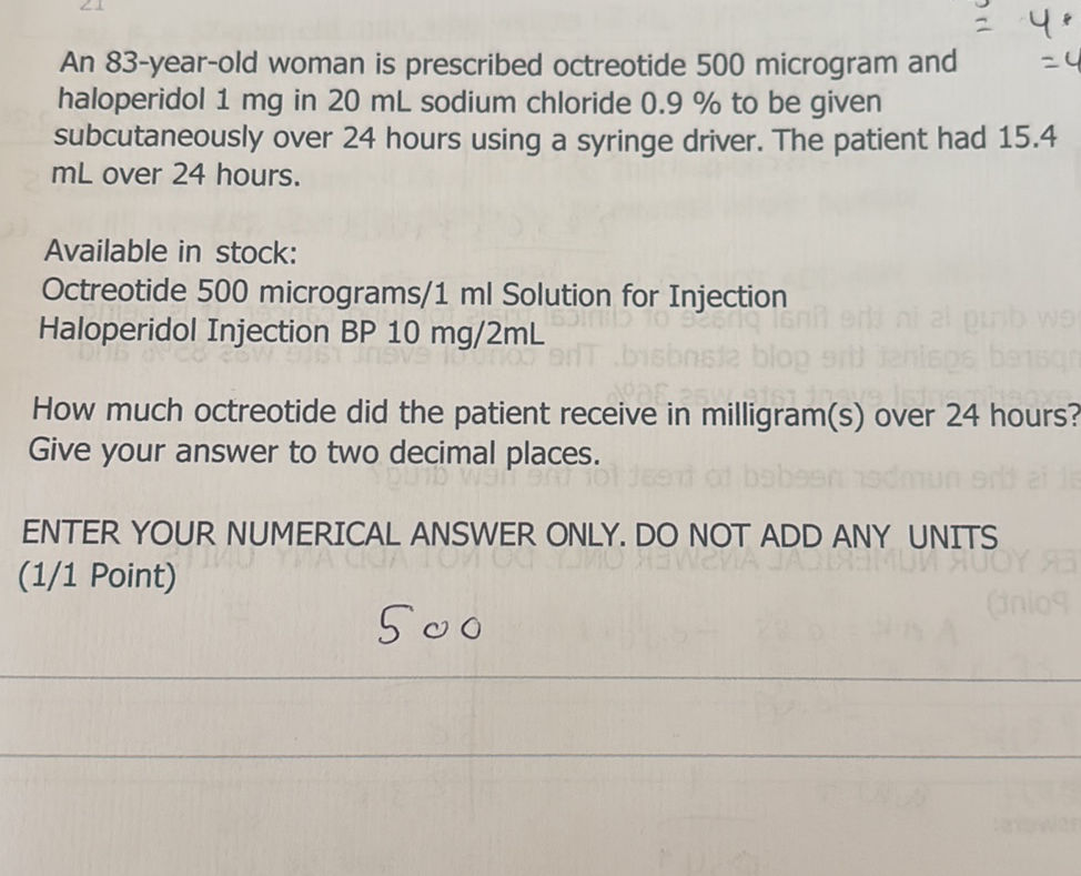 An 83-year-old woman is prescribed | StudyX