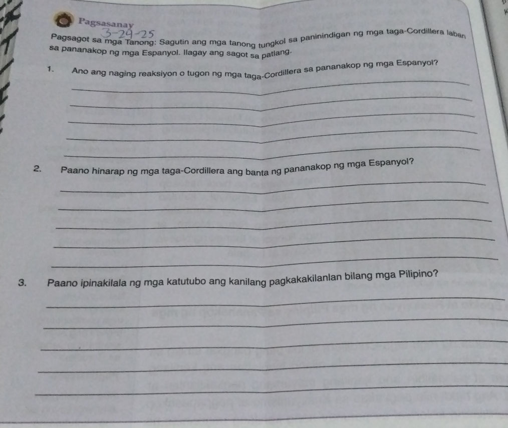 Pagsagot sa mga Tanong: Sagutin ang mga | StudyX