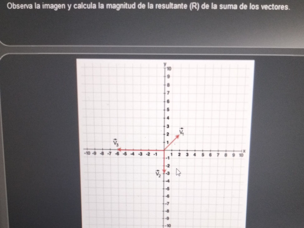 Observa la imagen y calcula la magnitud de | StudyX