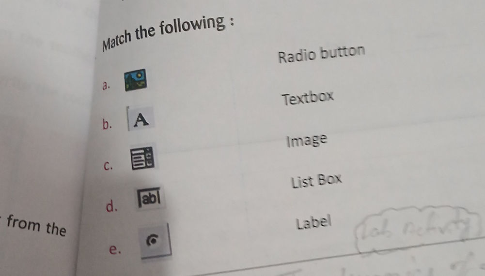 Match the following : a. (Image Icon) | StudyX