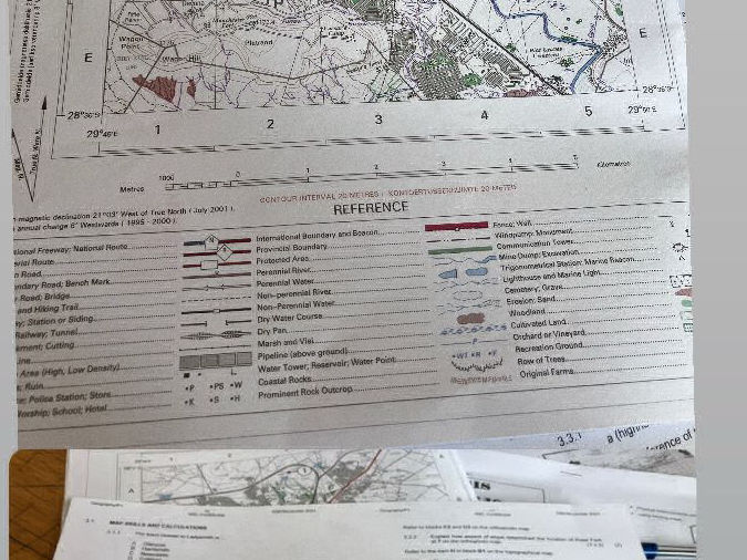 The image shows a map with a reference key. | StudyX