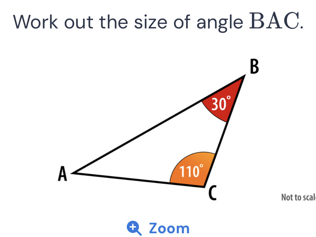 Work out the size of angle BAC. In the | StudyX