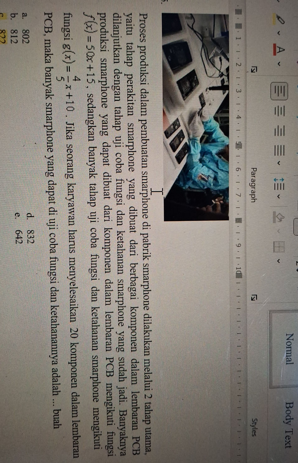 5. Proses produksi dalam pembuatan smarphone | StudyX