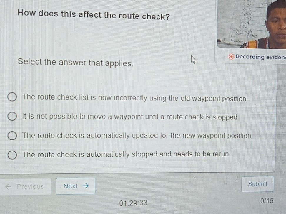 How does this affect the route check? | StudyX