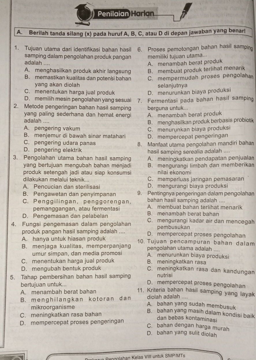 1. Tujuan utama dari identifikasi bahan | StudyX