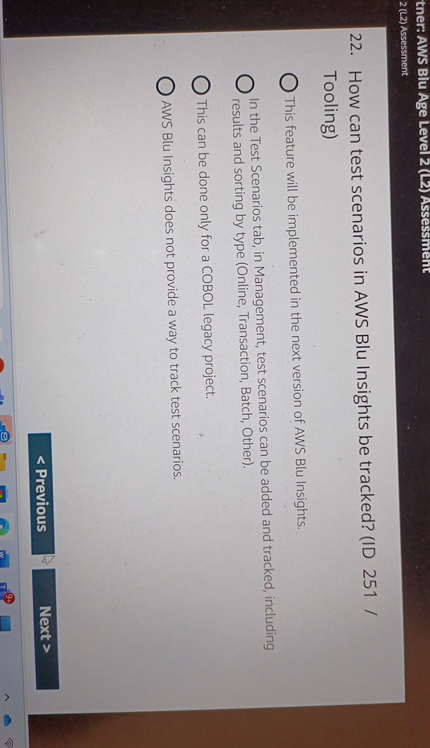 22. How can test scenarios in AWS Blu | StudyX