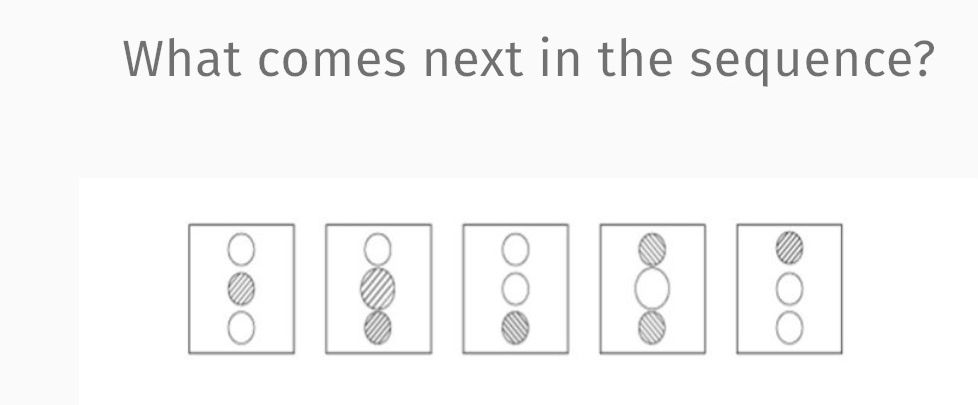 What comes next in the sequence? Each image | StudyX