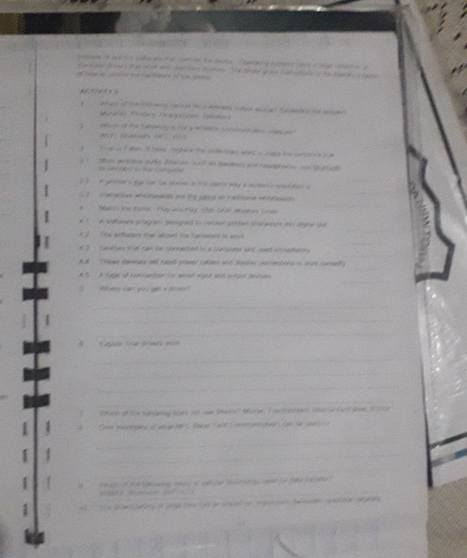 ACTIVITY 1. Which of the following belong | StudyX