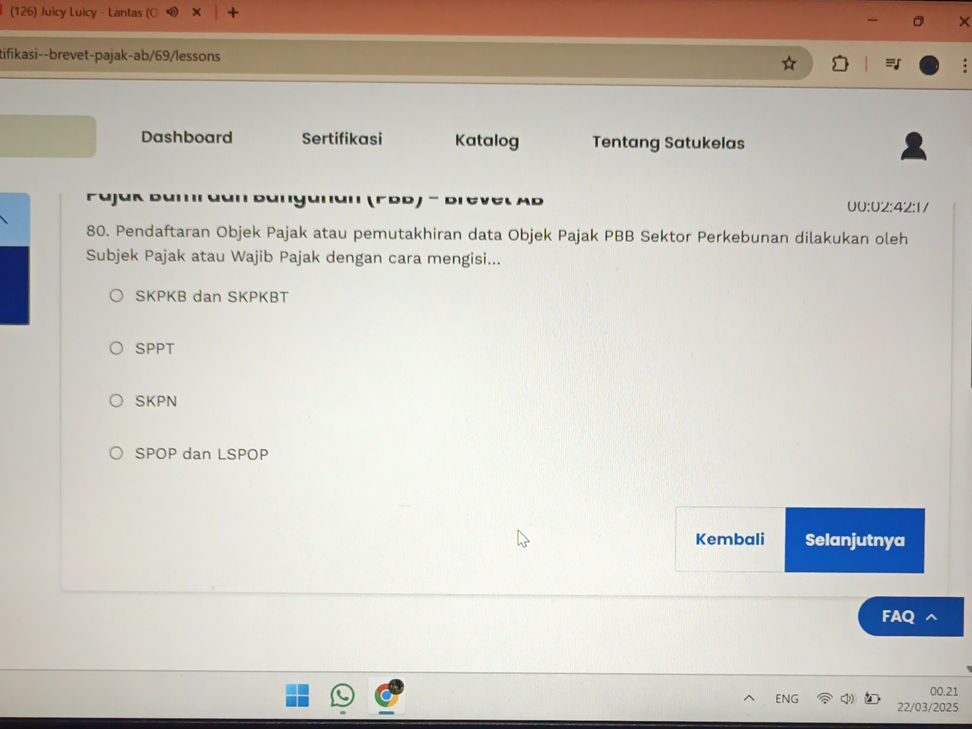 80. Pendaftaran Objek Pajak atau | StudyX
