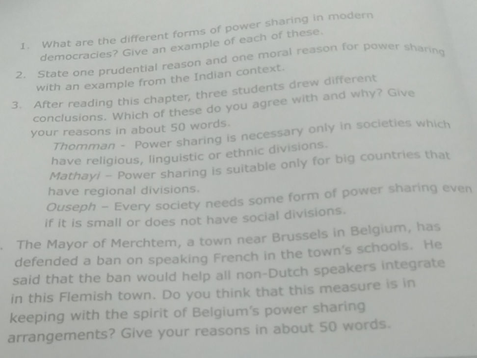 1. What are the different forms of power | StudyX