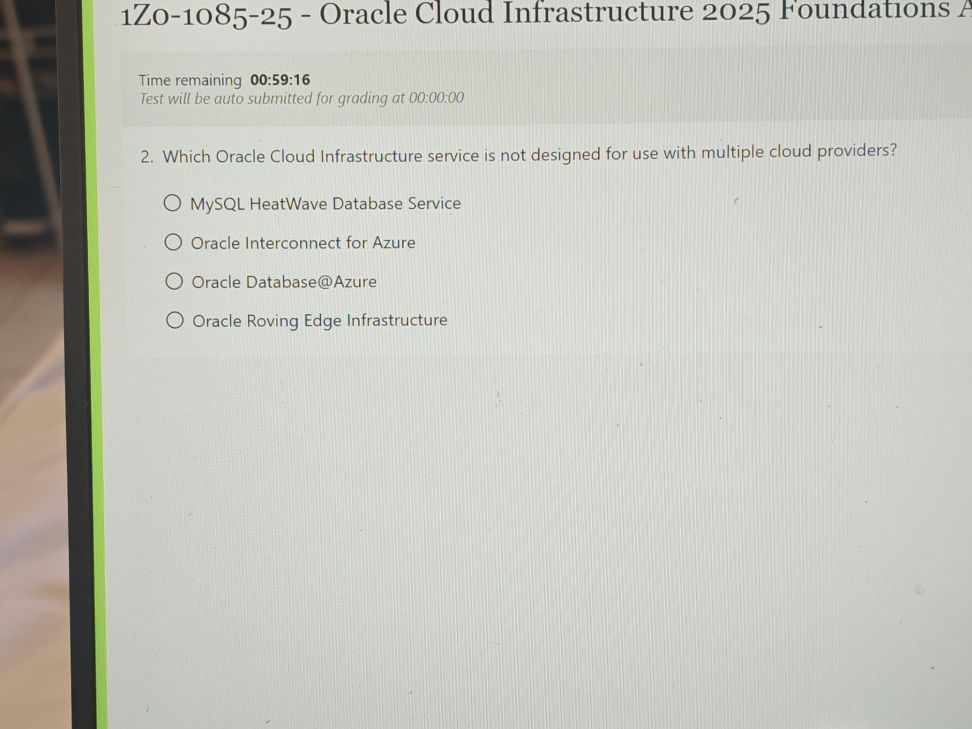 2. Which Oracle Cloud Infrastructure service | StudyX