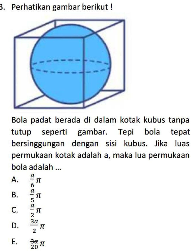3. Perhatikan gambar berikut ! Bola padat | StudyX