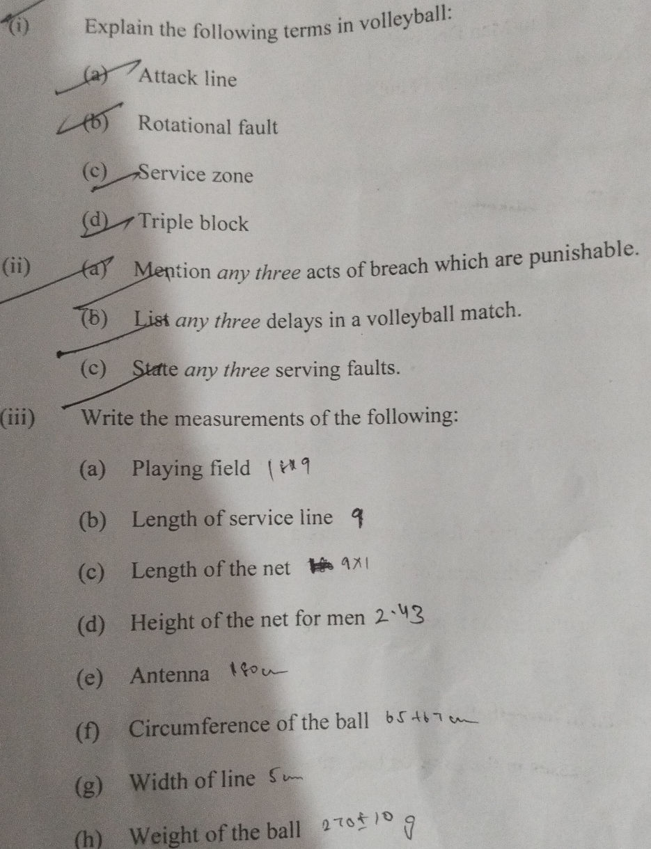 (i) Explain the following terms in | StudyX