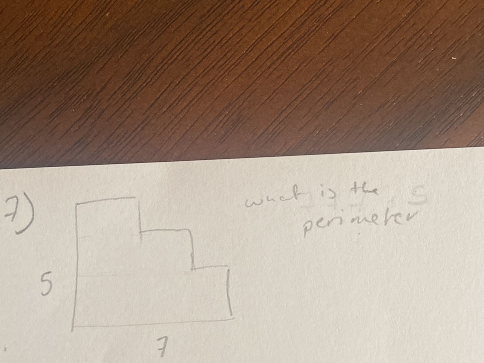 7) What is the perimeter? The image | StudyX