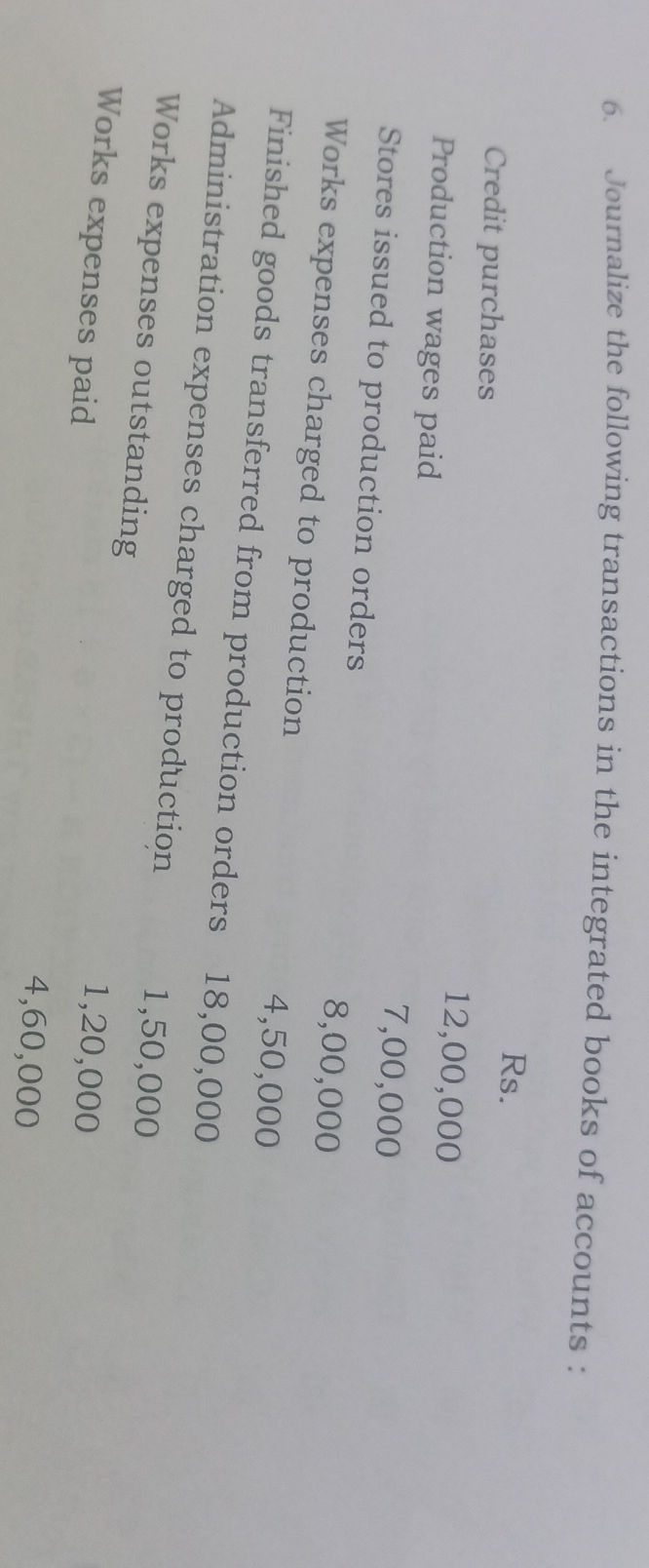 6. Journalize the following transactions in | StudyX