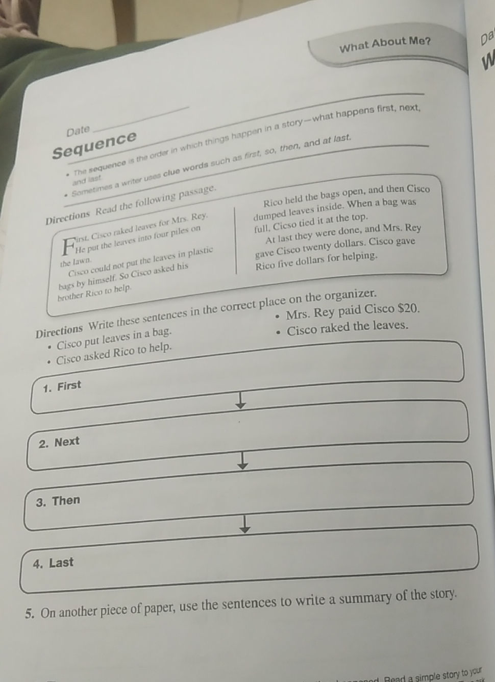 Directions Read the following passage. | StudyX