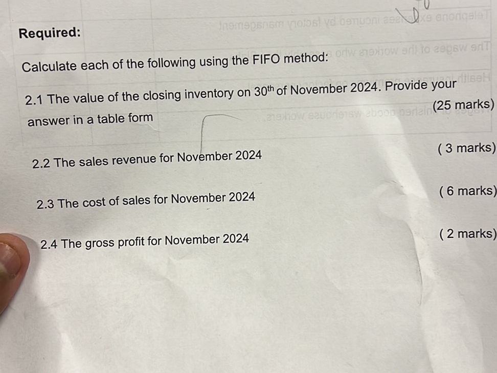 Required: Calculate each of the following | StudyX