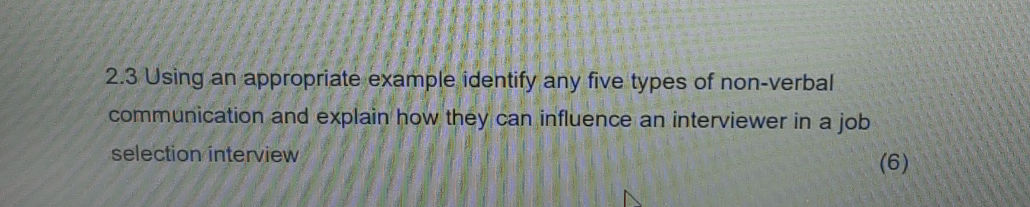 2.3 Using an appropriate example identify | StudyX