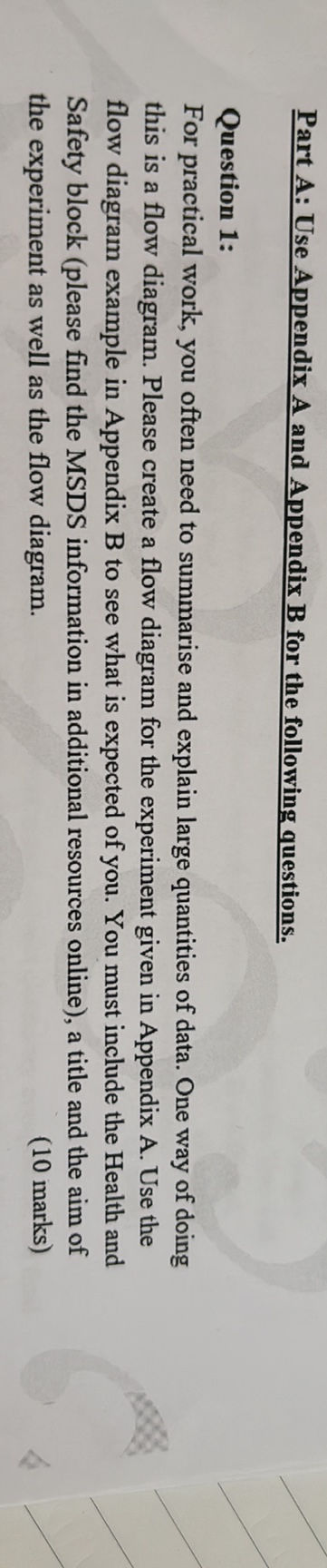 Part A: Use Appendix A and Appendix B for | StudyX