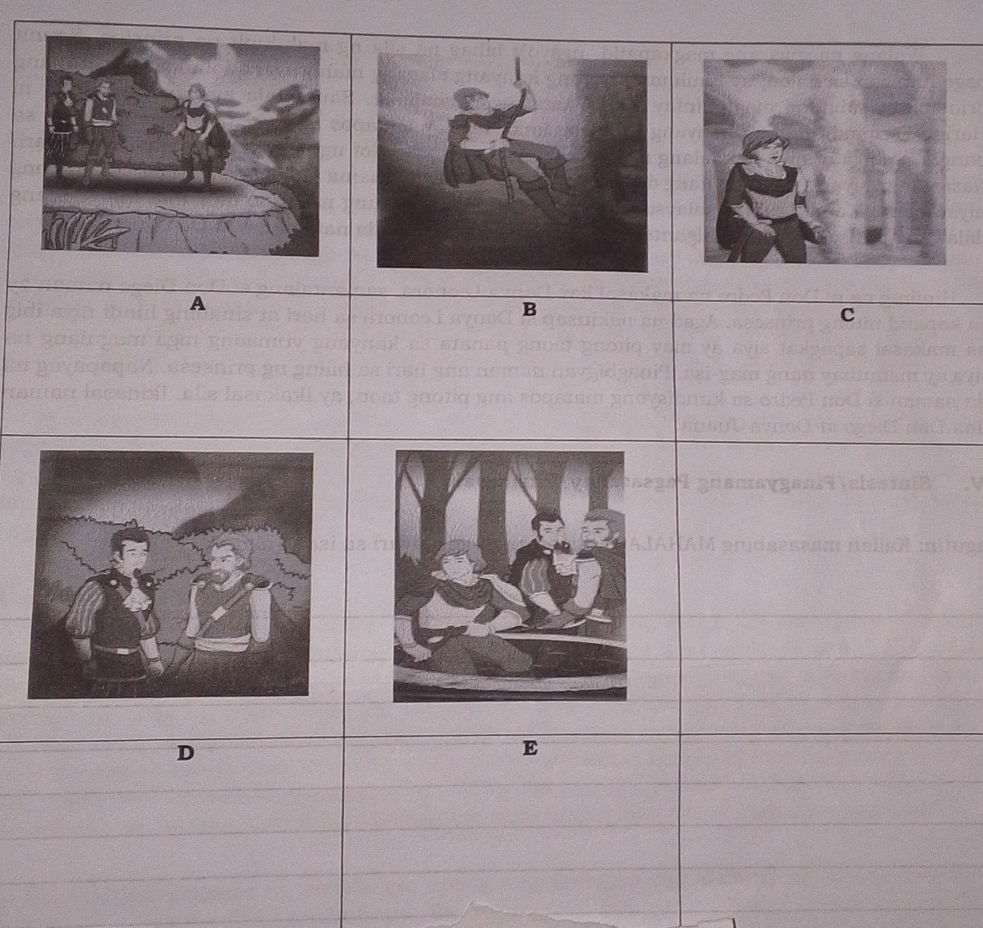 The image shows a sequence of illustrations | StudyX